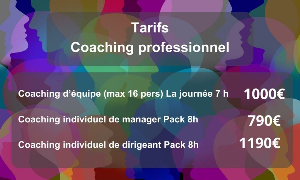 Tarifs coaching professionnel